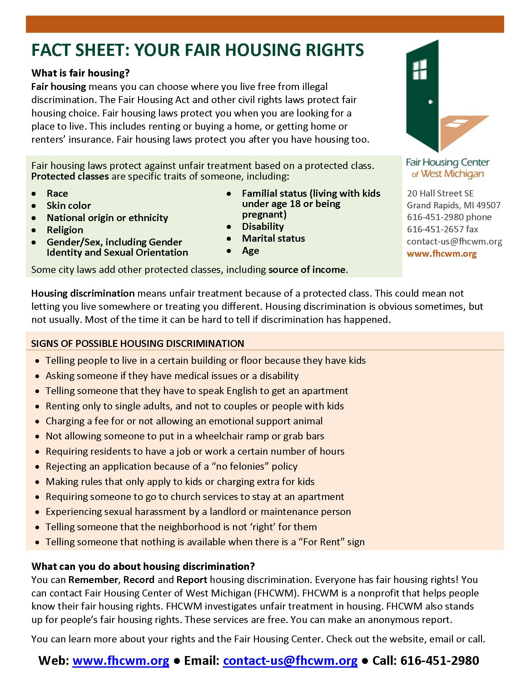 For Families | Fair Housing Center of West Michigan