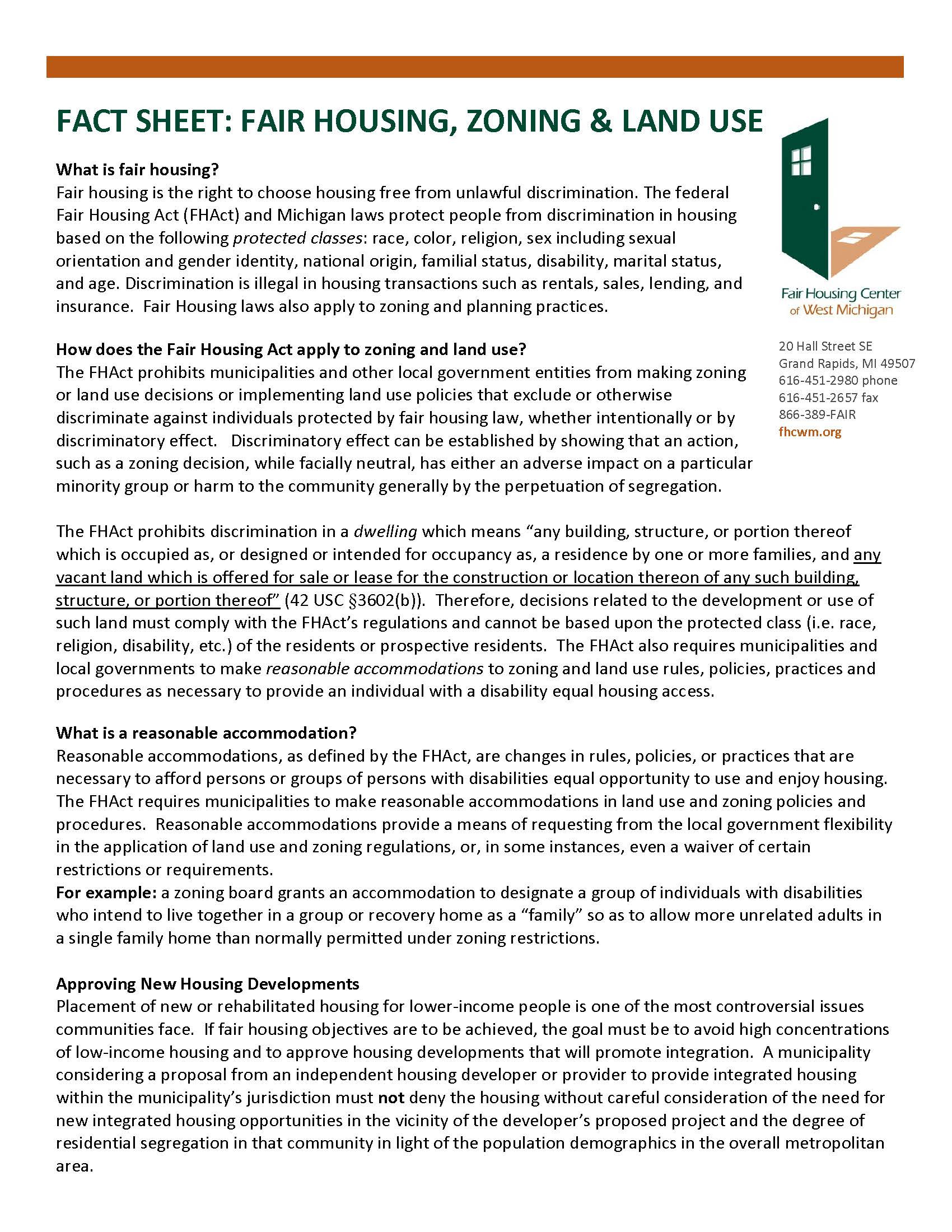 Fair Housing & Housing Development | Fair Housing Center of West Michigan