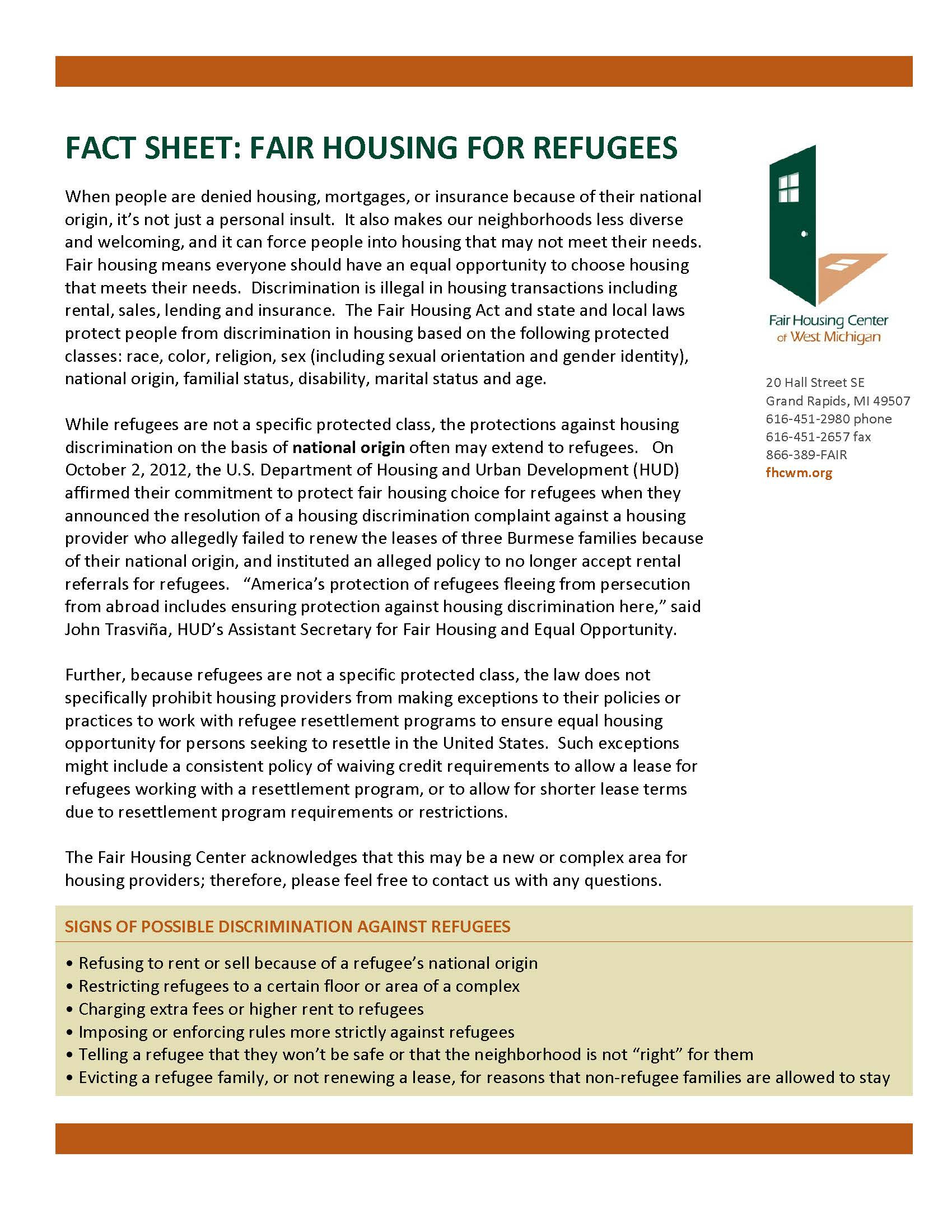 For Families | Fair Housing Center of West Michigan
